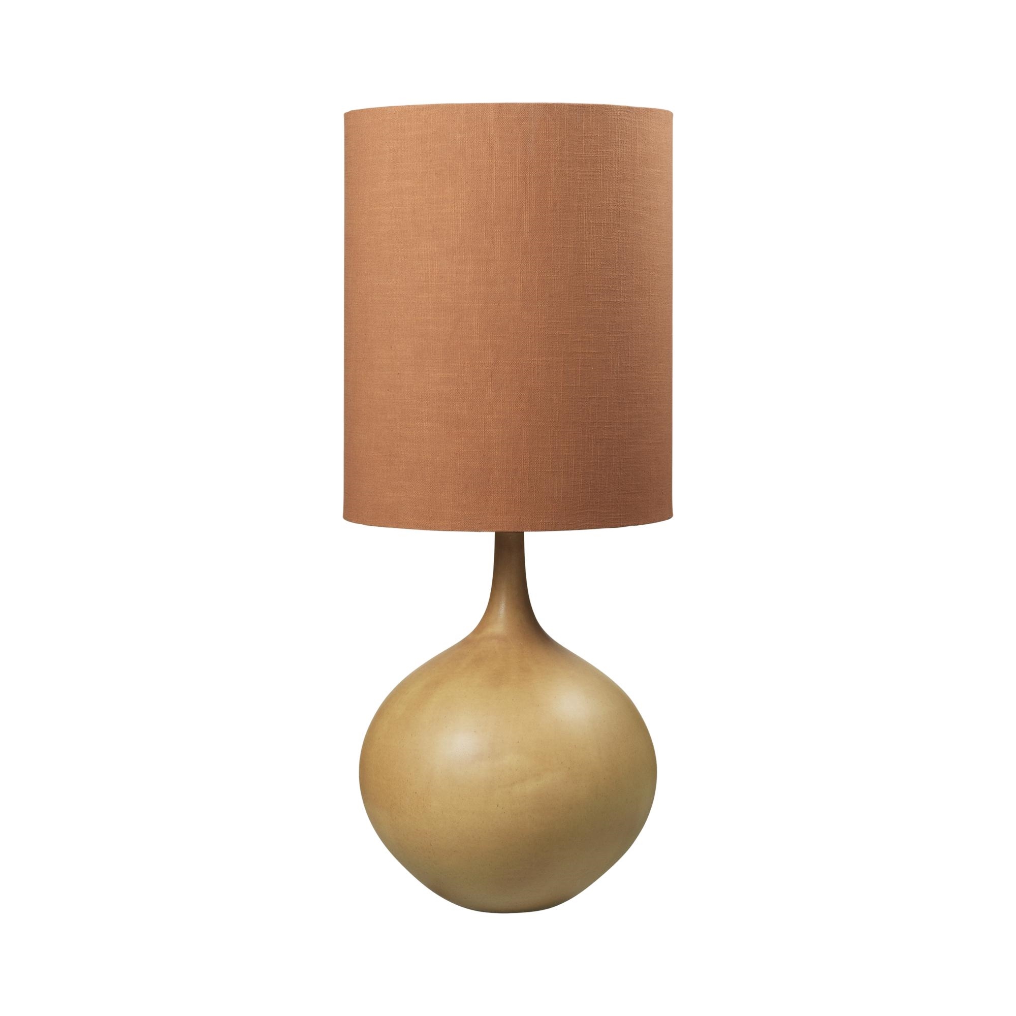 Cozy Living Bella Ceramic Table lamp with Shade Cumin
